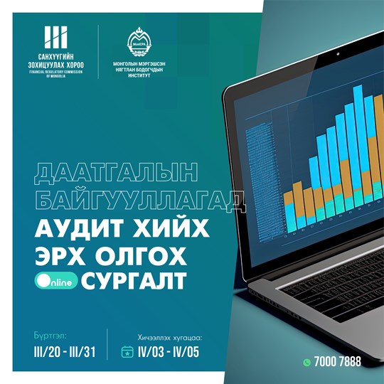 Даатгалын байгууллагад аудит хийх аудиторуудад зориулсан сургалт болно